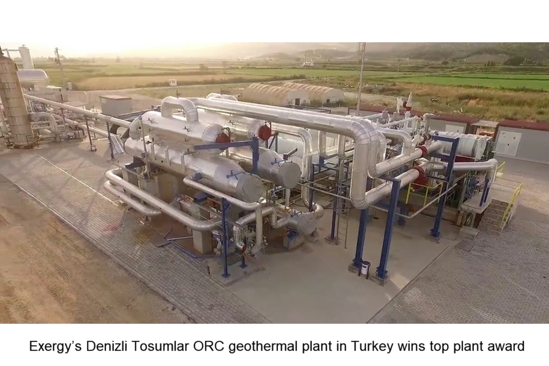 Exergy’s Denizli Tosumlar ORC geothermal plant in Turkey wins top plant ...