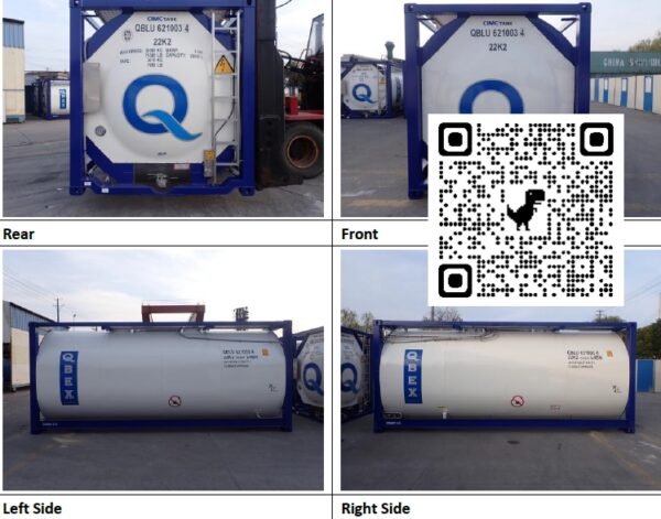 ISO 22K2 20-ft foodgrade n-Hexane tank containers - Junyuan Petroleum Group
